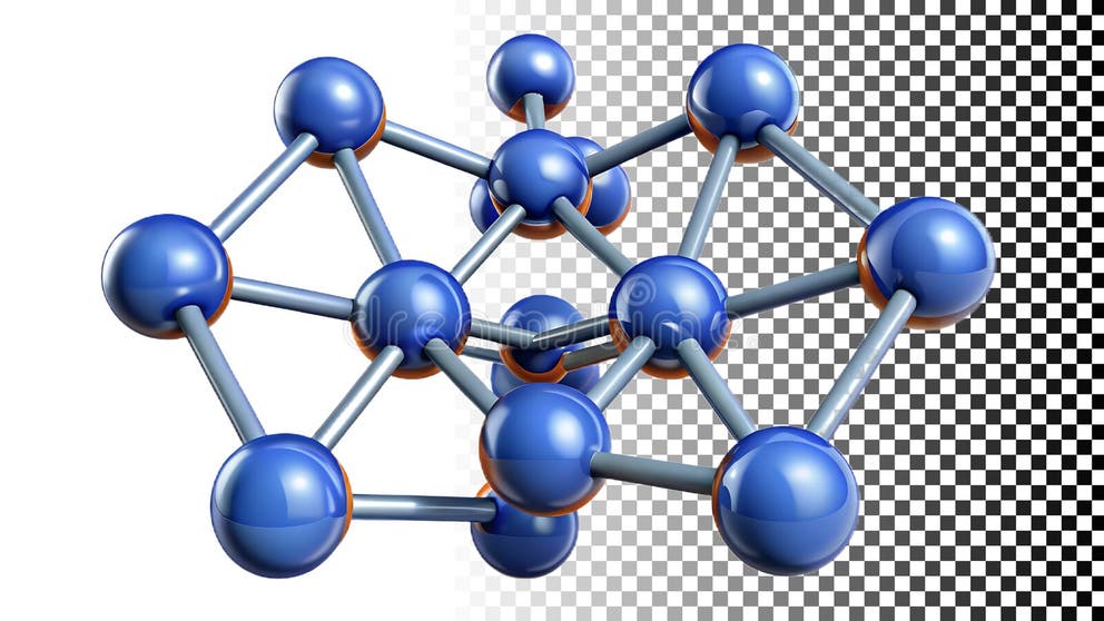 Abstract Molecular Structure, Representing Science or Network ...