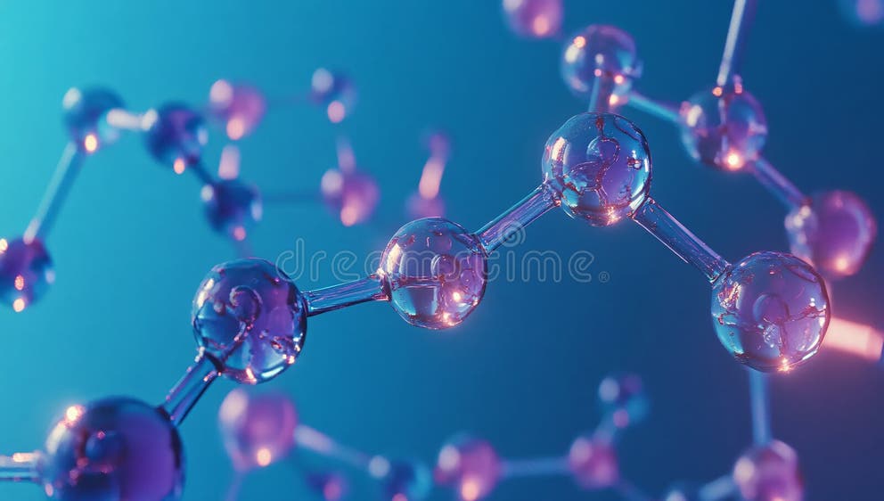 Abstract Molecular Structure, Science Background High Quality Image Stock Illustration ...