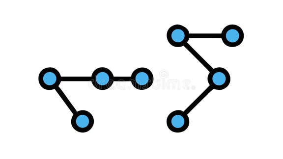 Abstract Molecular Structure Science Icon , Vector Design Generative AI ...