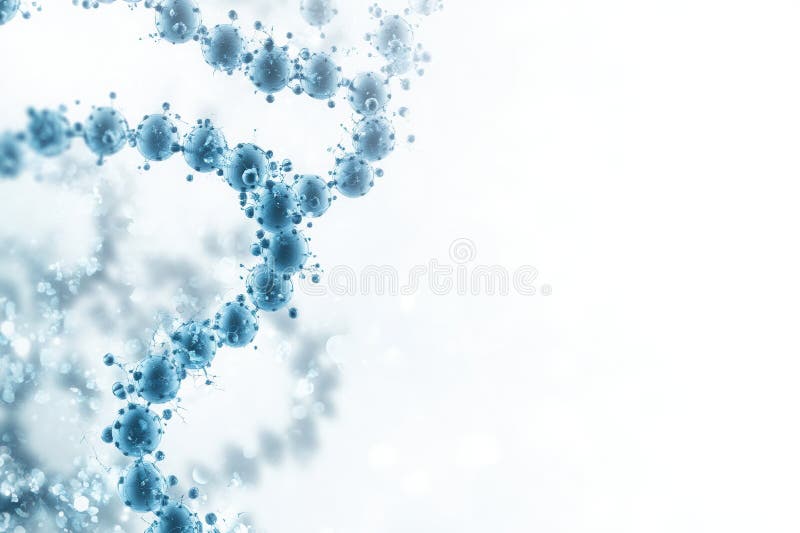 Abstract Molecular Structures on a Clean Background with a Soft ...