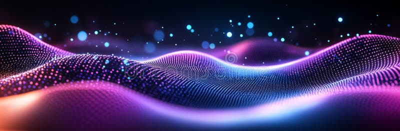 An Abstract Molecule Background with Hexagons and Wave Patterns ...