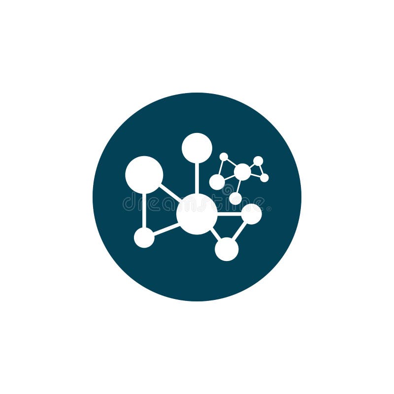 Abstract Molecule Icon Illustration Template Logo and Symbol Vector ...