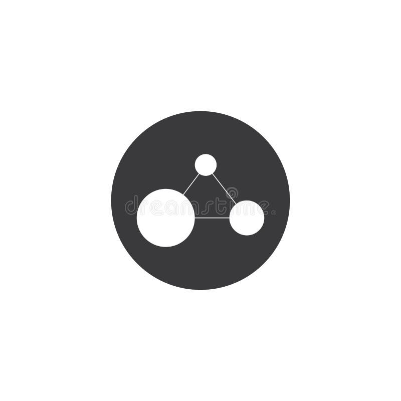 Abstract Molecule Icon Illustration Template Logo and Symbol Vector ...