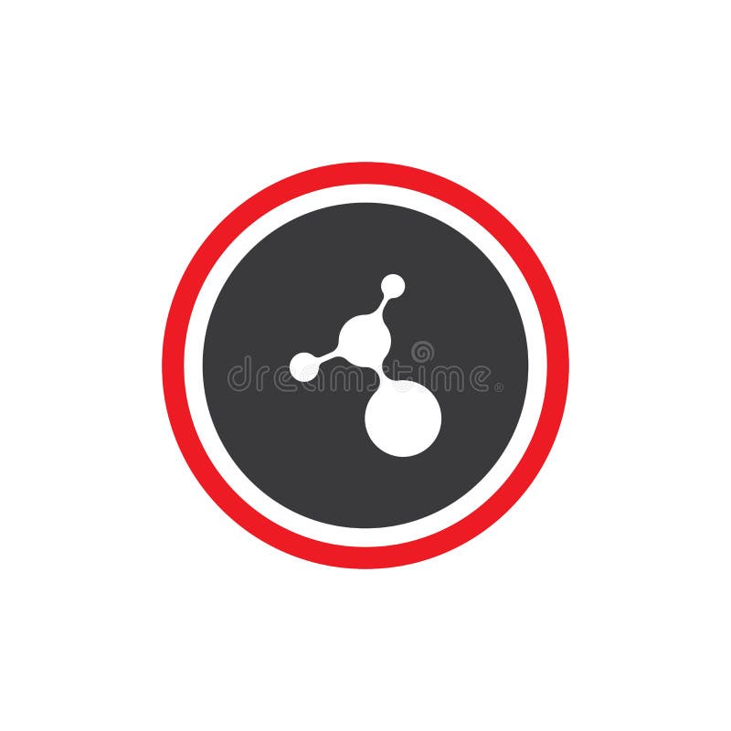 Abstract Molecule Icon Illustration Template Logo and Symbol Vector ...