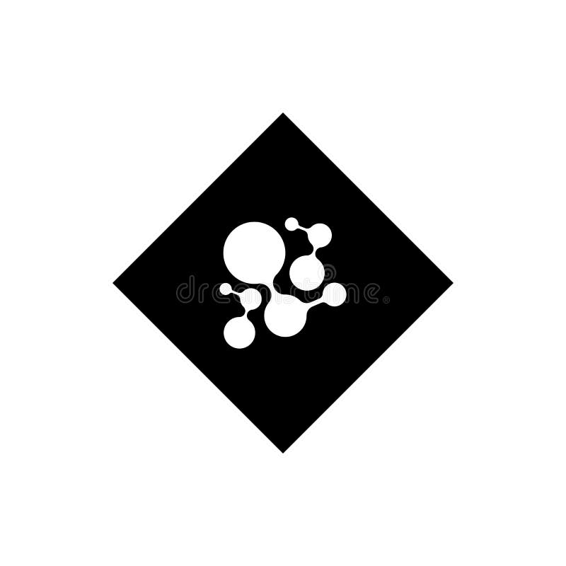 Abstract Molecule Icon Illustration Template Logo and Symbol Vector ...