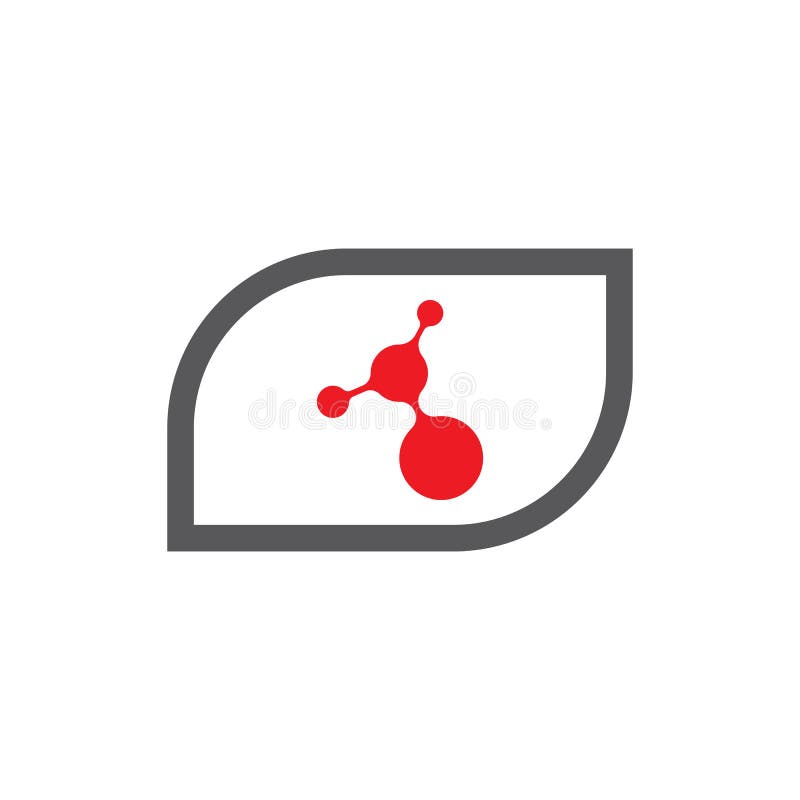 Abstract Molecule Icon Illustration Template Logo and Symbol Vector ...