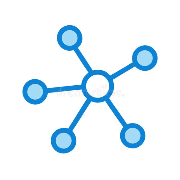 Abstract Molecule Icon for Science and Connections, Vector Design ...