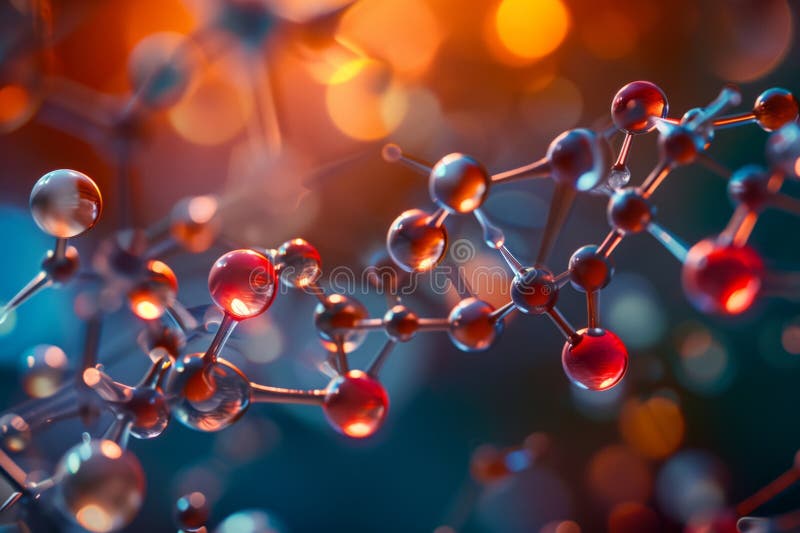 Abstract Molecule Microscopic Model. Stock Photo - Image of molecule ...