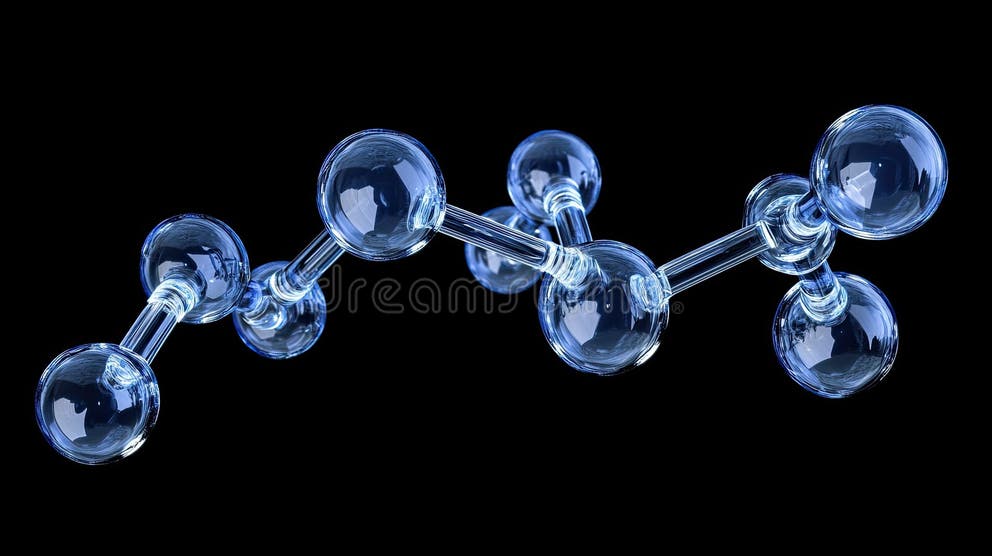 Abstract Molecule Model. Science, Chemistry, and Research Concept Stock ...