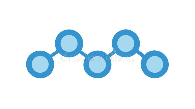 Abstract Molecule Or Network Structure Icon Science Tech Vector Design Generative Ai Stock