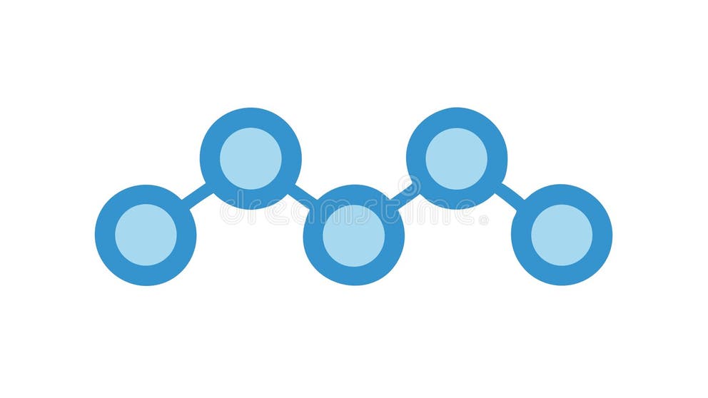 Abstract Molecule or Network Structure Icon Science Tech, Vector Design ...