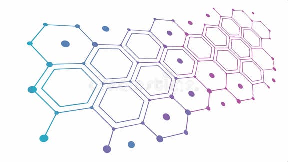 Abstract Molecule Structure, Science and Technology, Network Connection Vector Design Generative ...