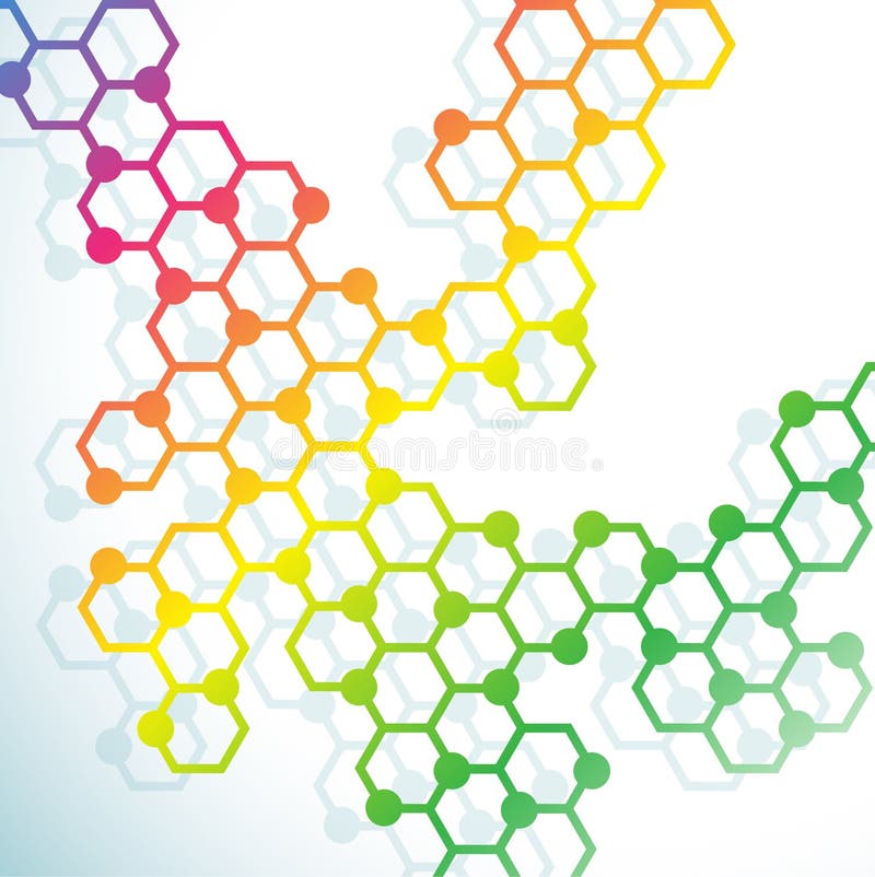 Abstract Molecules and Atoms Design for Background. Vector Illus Stock ...