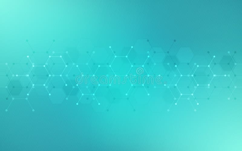 Abstract Molecules Background. Molecular Structures or Chemical ...