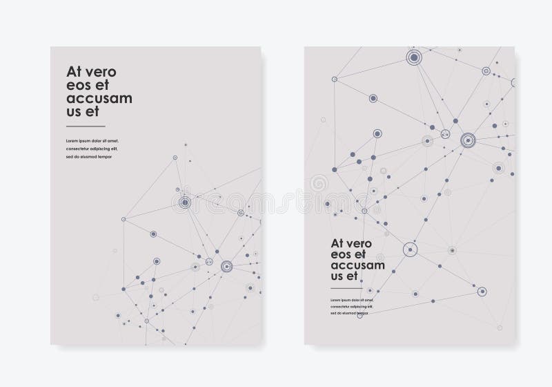 Abstract Molecules Cover Template. Vector Design Element Shapes. Vector ...