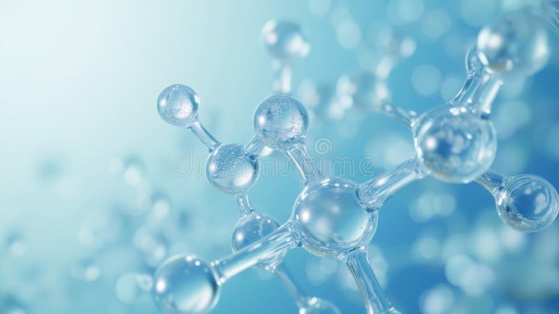 Abstract Molecules Design. Atoms Stock Image - Image of molecular ...