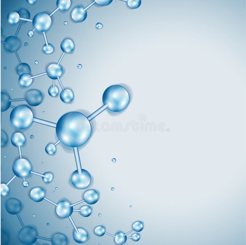 Molecular Scientific Banner or Poster with 3d Molecules for Your Design ...