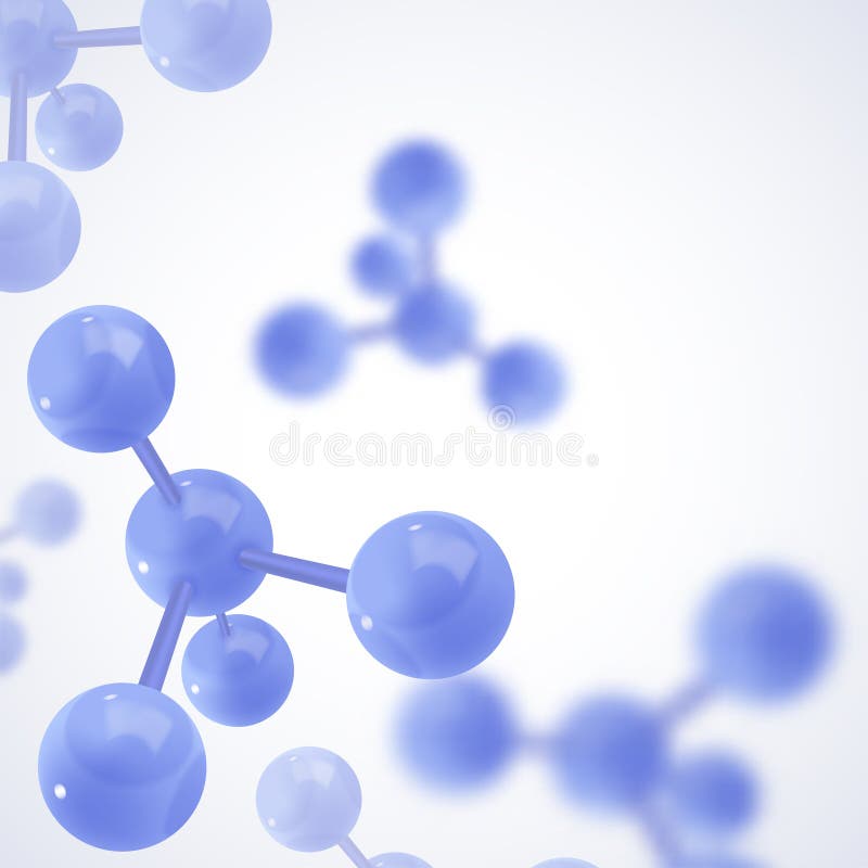 Abstract Molecules Design. Molecular Structure Stock Vector ...