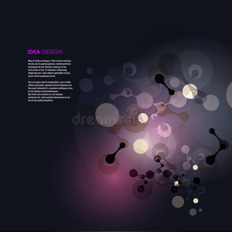 Abstract Molecules Design Vector Illustration Stock Vector ...