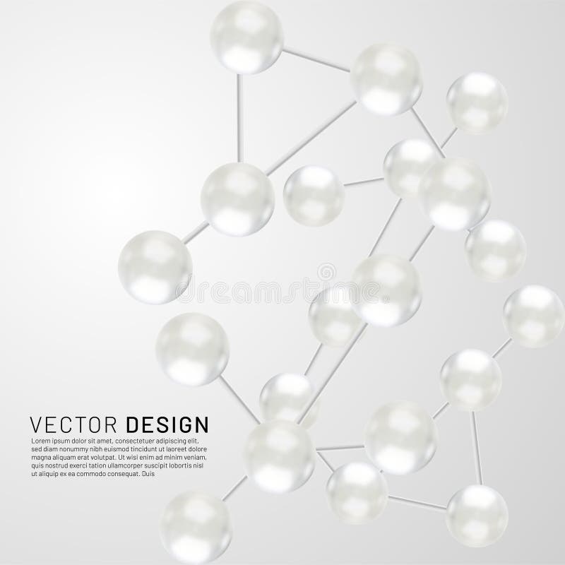 Abstract Molecules Design. Vector Illustration in Eps 10 Stock Vector ...