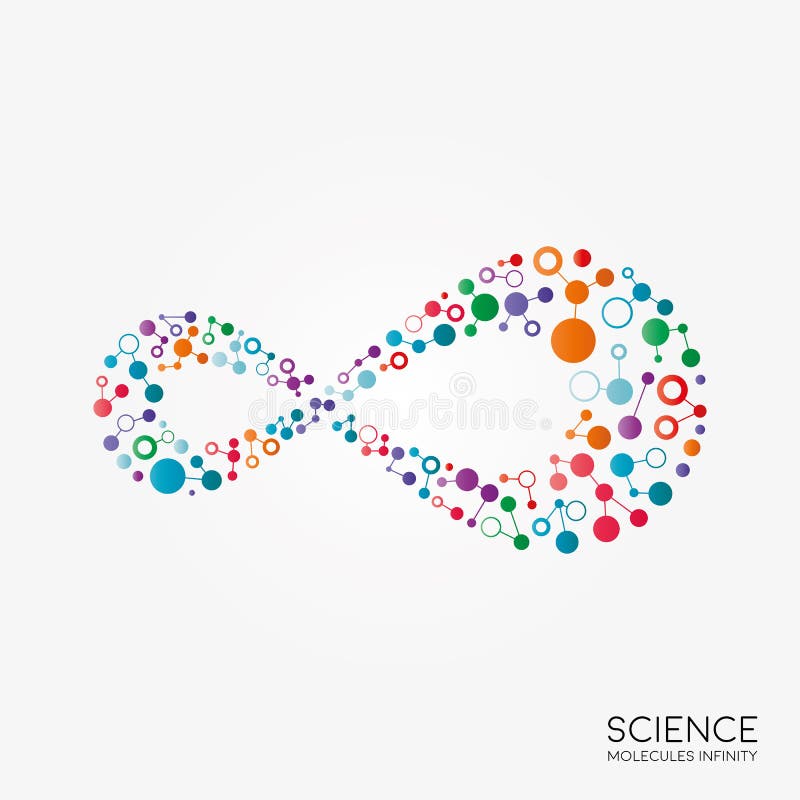 Abstract Molecules Infinity Stock Vector - Illustration of genius ...