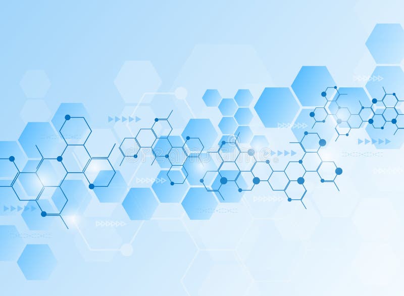 Abstract Molecules Medical Background Stock Vector - Illustration of ...