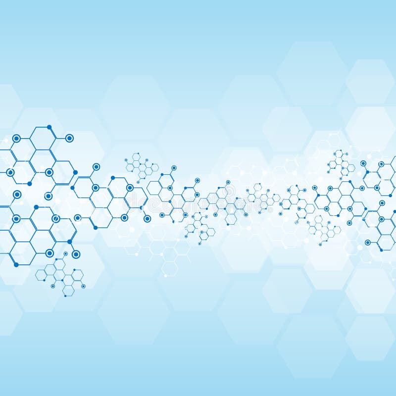 Abstract Molecules Medical Background Stock Vector - Illustration of ...