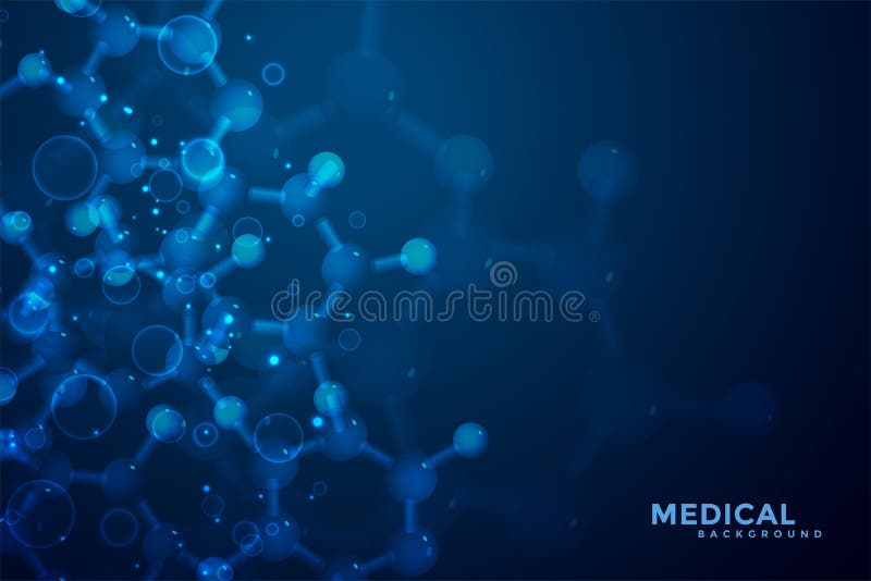 Abstract Molecules Medical Science Background Stock Vector ...