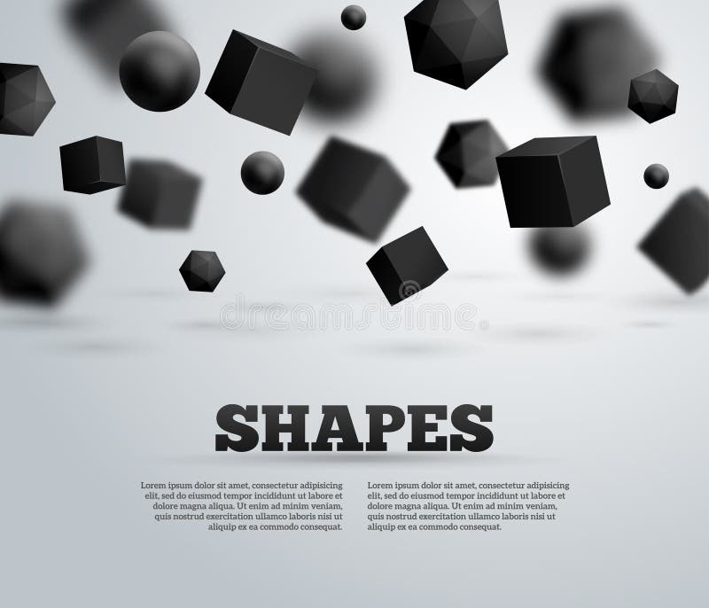 Abstract Molecules and Particles Design Stock Vector - Illustration of ...