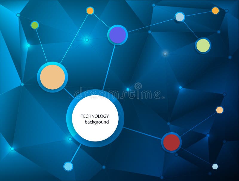 Abstract Molecules Technology Background Stock Vector - Illustration of ...