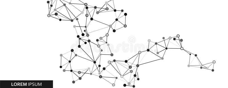 Abstract Moleculs Connect Background. Digital Background. Modern ...