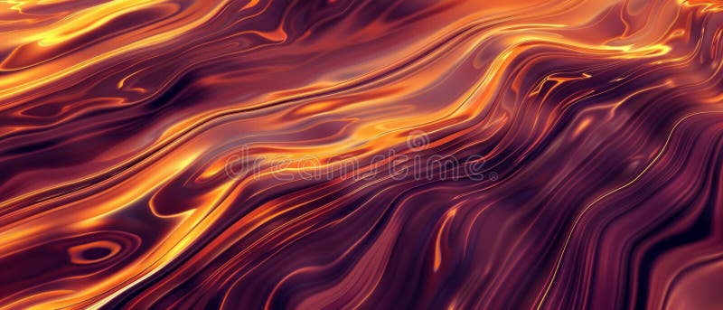 Abstract Molten Lava Wave Texture Background Stock Illustration ...