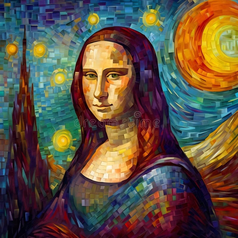 Abstract Mona Lisa Stock Illustrations 74 Abstract Mona Lisa Stock