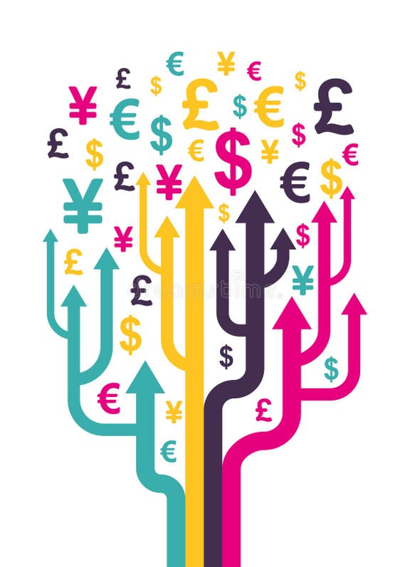 Abstract money tree stock vector. Illustration of abstract - 27634560