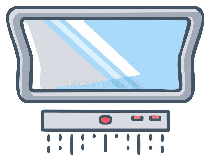 Abstract Monitor Displaying Graphics with Computer Processing Unit Vector Style Tech Aesthetic ...