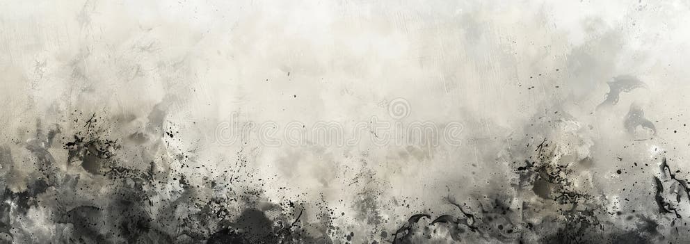 Abstract, Monochromatic Backdrop with an Organic Ink Bleed Effect ...