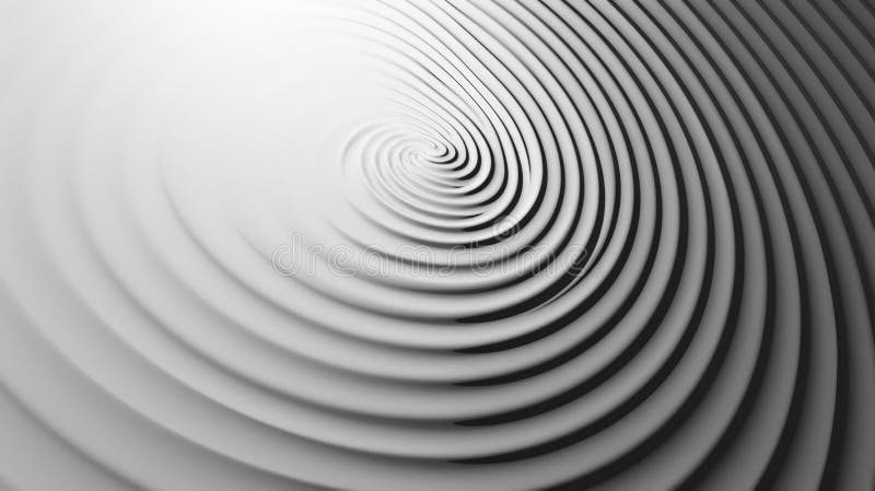 Abstract Monochromatic Concentric Circles with Fading Depth Effect ...