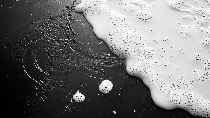 Abstract Monochrome Black and White Paint Splatter Texture Stock Photo - Image of color ...