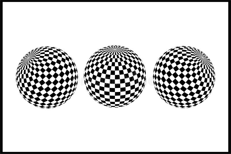 Abstract, Monochrome, Circles Consisting of Squares in 3D Perspective ...