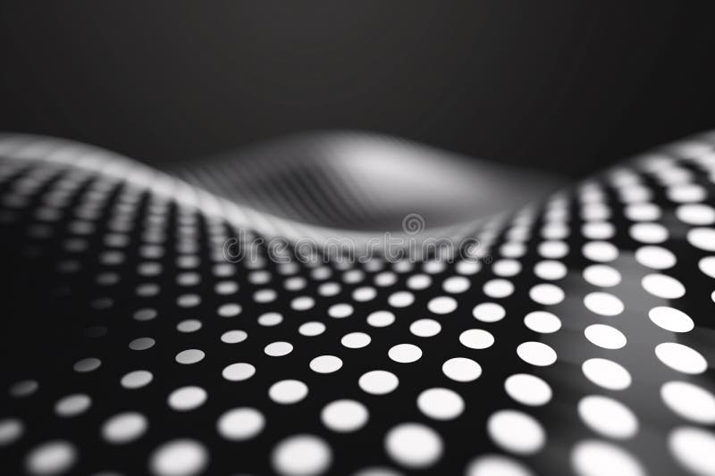 Abstract Monochrome Dots Creating Optical Illusion in Close-up View ...