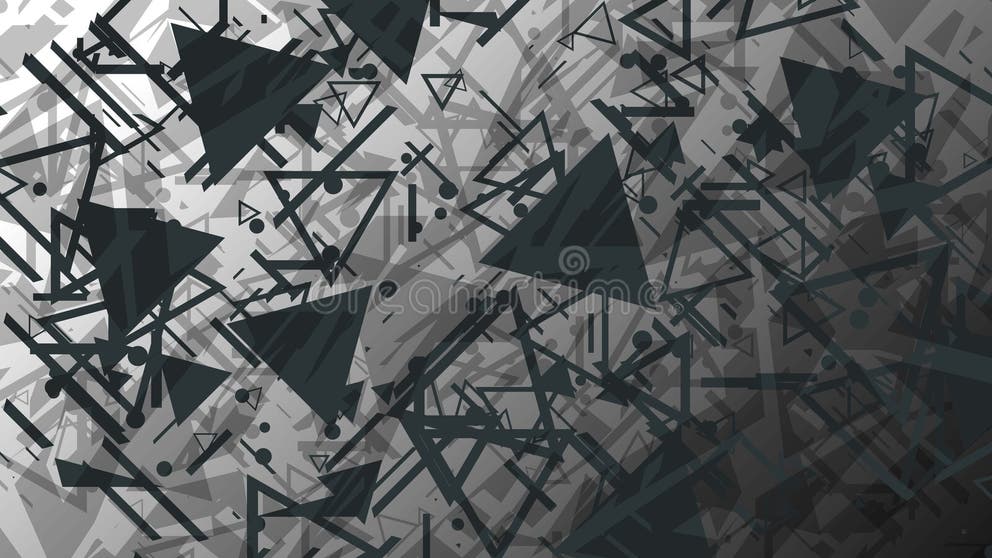 Pattern Background Monochrome Geometric Wallpaper Stock Illustrations ...