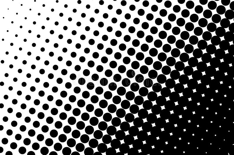 Halftone Pattern Digital Gradient with Dots. Futuristic Panel Stock ...