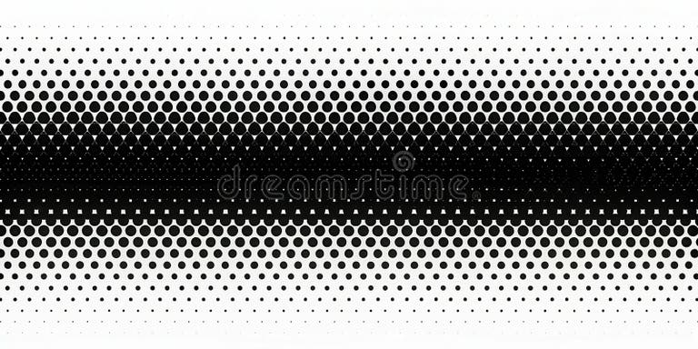 Abstract Monochrome Halftone Pattern with Varying Dot Sizes and ...