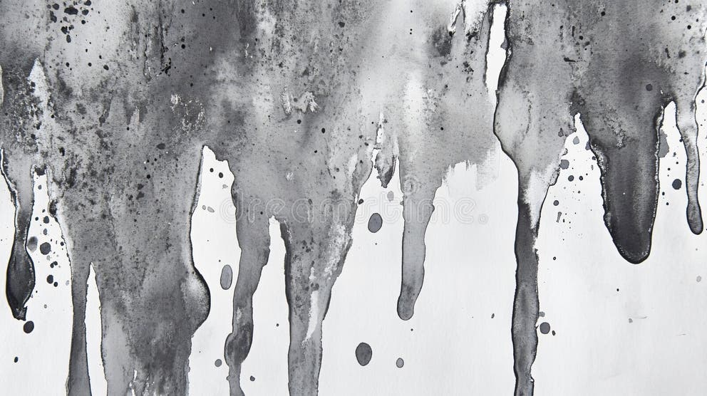 Abstract Monochrome Ink Dripping Texture Background High Quality Image ...