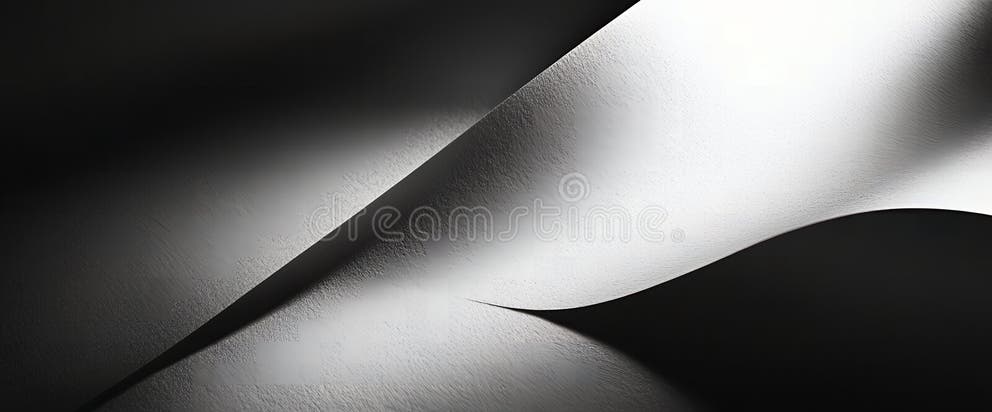 Abstract Monochrome Paper Texture Elegant Curves and Shadows Dramatic ...