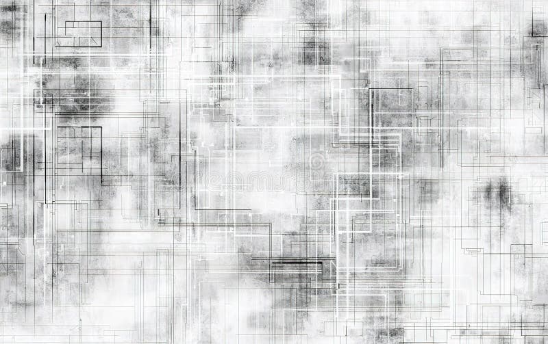 Abstract Monochrome Pattern Featuring Intricate Linear Designs and ...