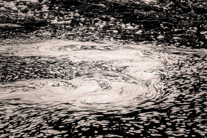 An Abstract, Monochrome Pattern of River Surface. Stock Image - Image ...