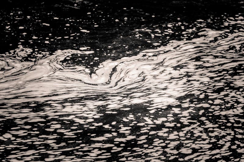 An Abstract, Monochrome Pattern of River Surface. Stock Image - Image ...