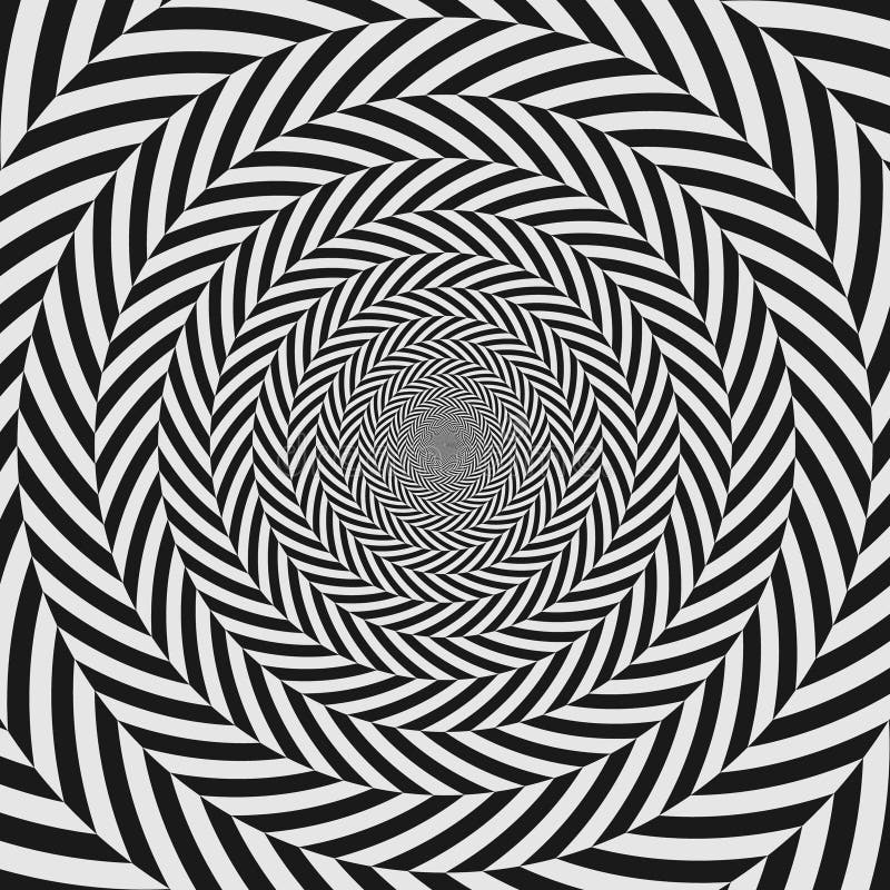 Abstract Monochrome Stripes Background. Optical Illusion Design Stock ...