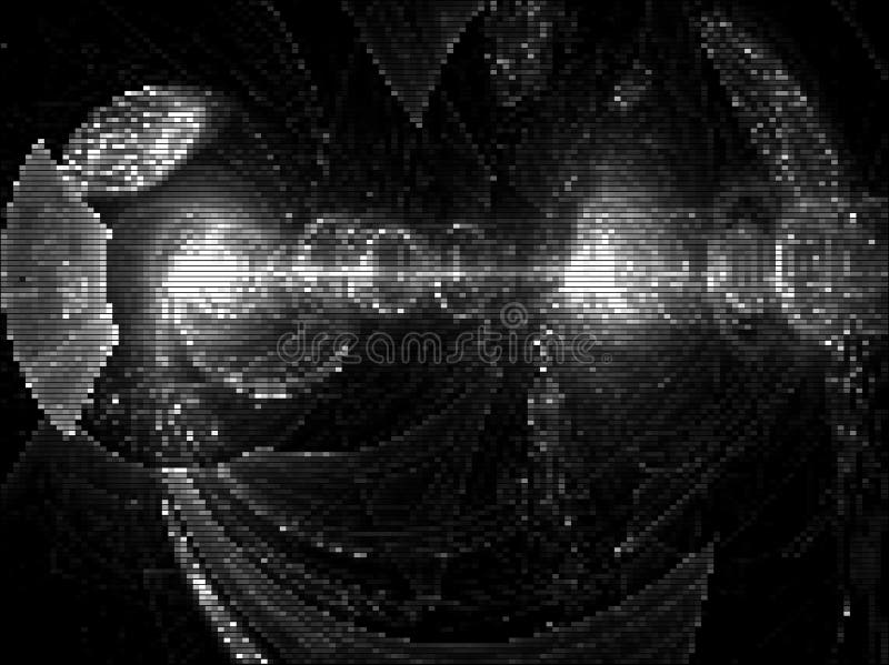 Abstract Monochrome Tech Style Background with Light Effects - Vector ...